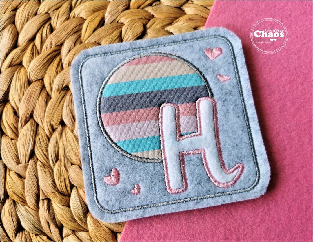 ITH Mug Rug Letter "h" Embroidery File - Etsy