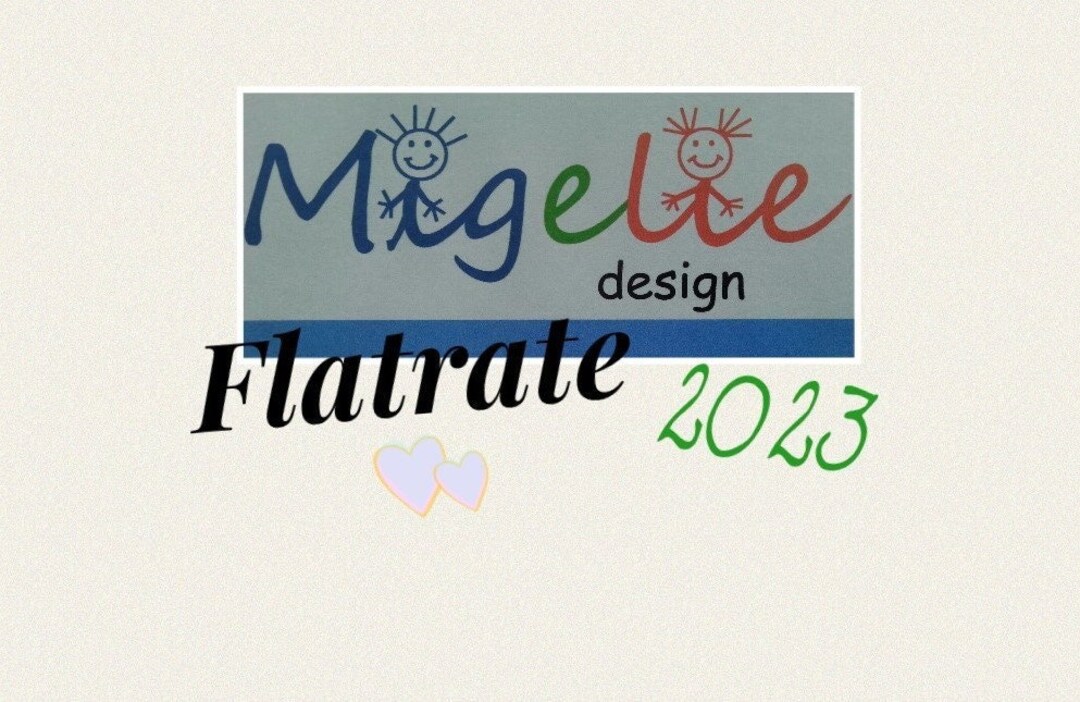 Flatrate 2023 Embroidery Files Migelie Design - Etsy