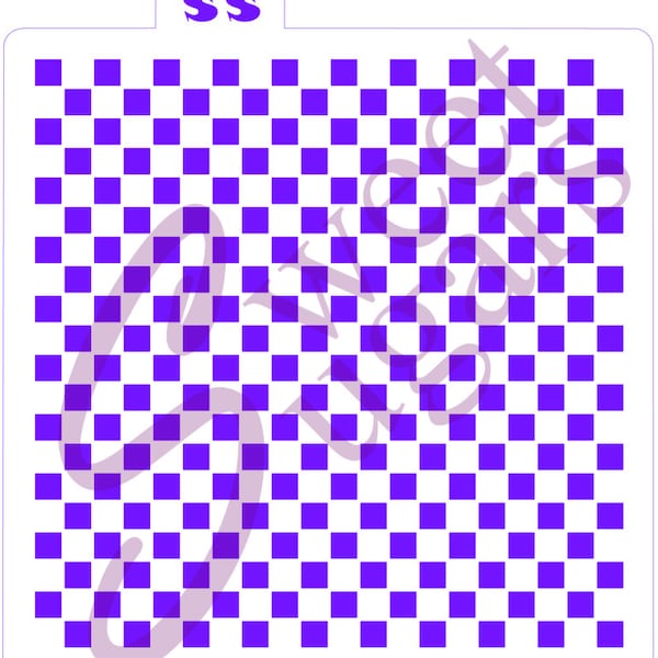 Checkerboard Stencil - Etsy