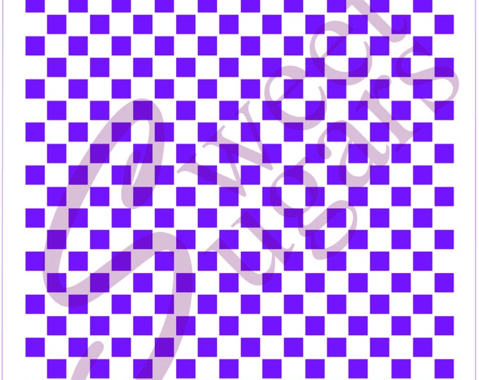 Checkerboard Mini Traditional or Silkscreen Stencil - Etsy