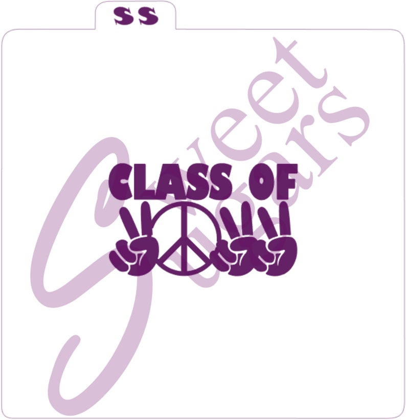Class of 2022 peace Symbols Silkscreen Stencil - Etsy