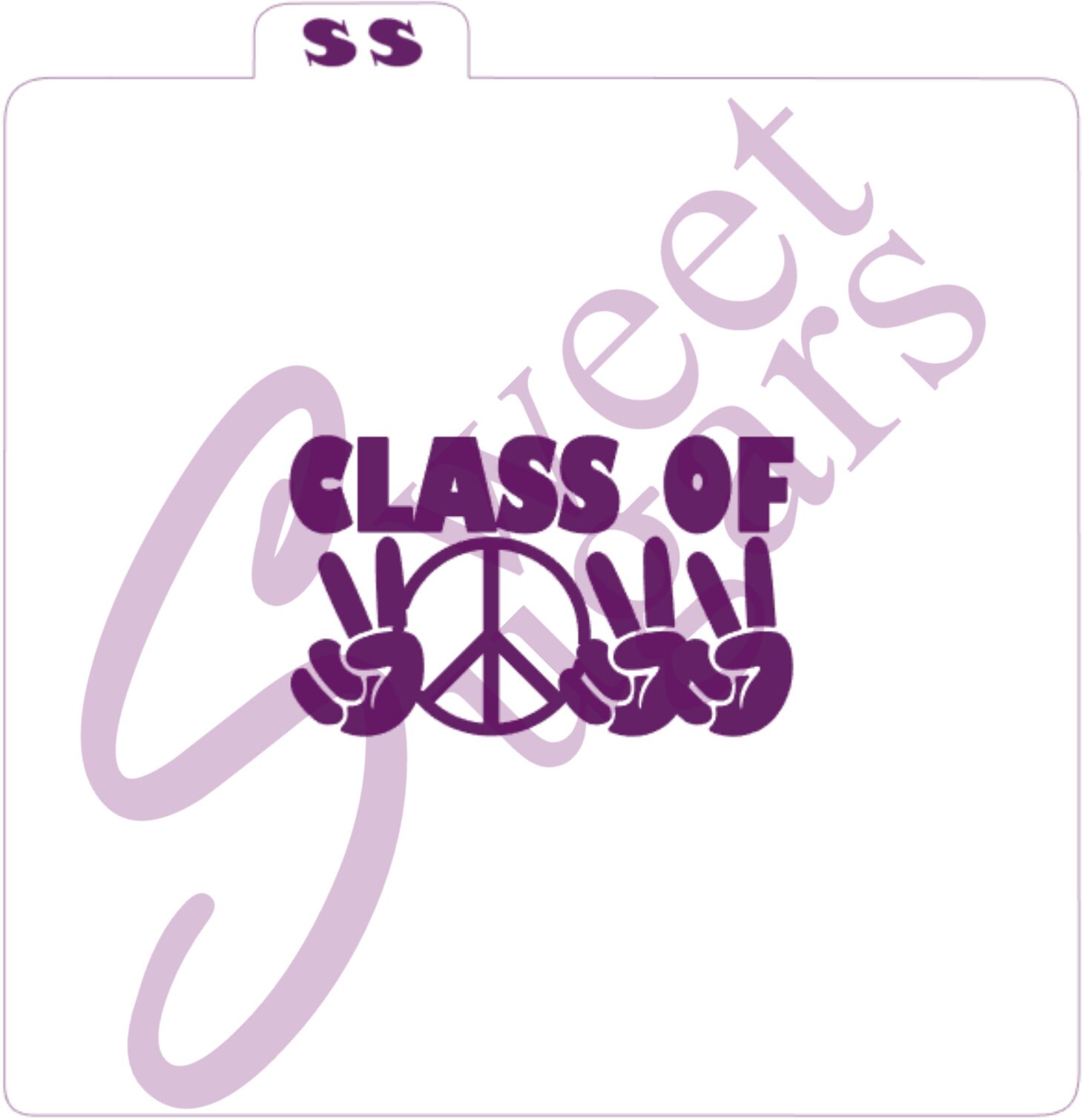 Class of 2022 peace Symbols Silkscreen Stencil - Etsy