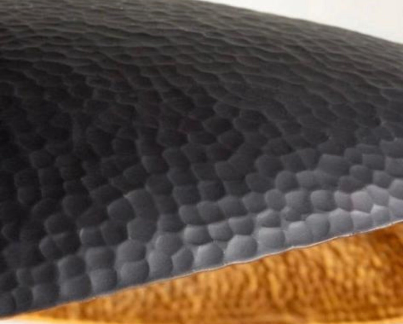 Moroccan Hammered Lampshade, Hanade Moroccan Leaf, Black Out Gold In ...