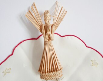 Straw Angel Tree Topper - Etsy