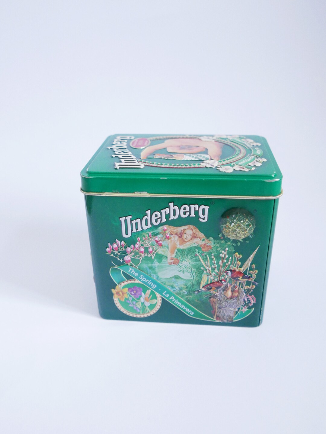 Vintage Tin Underberg Schnapps, Der Frühling -the Spring - Le Printemps ...