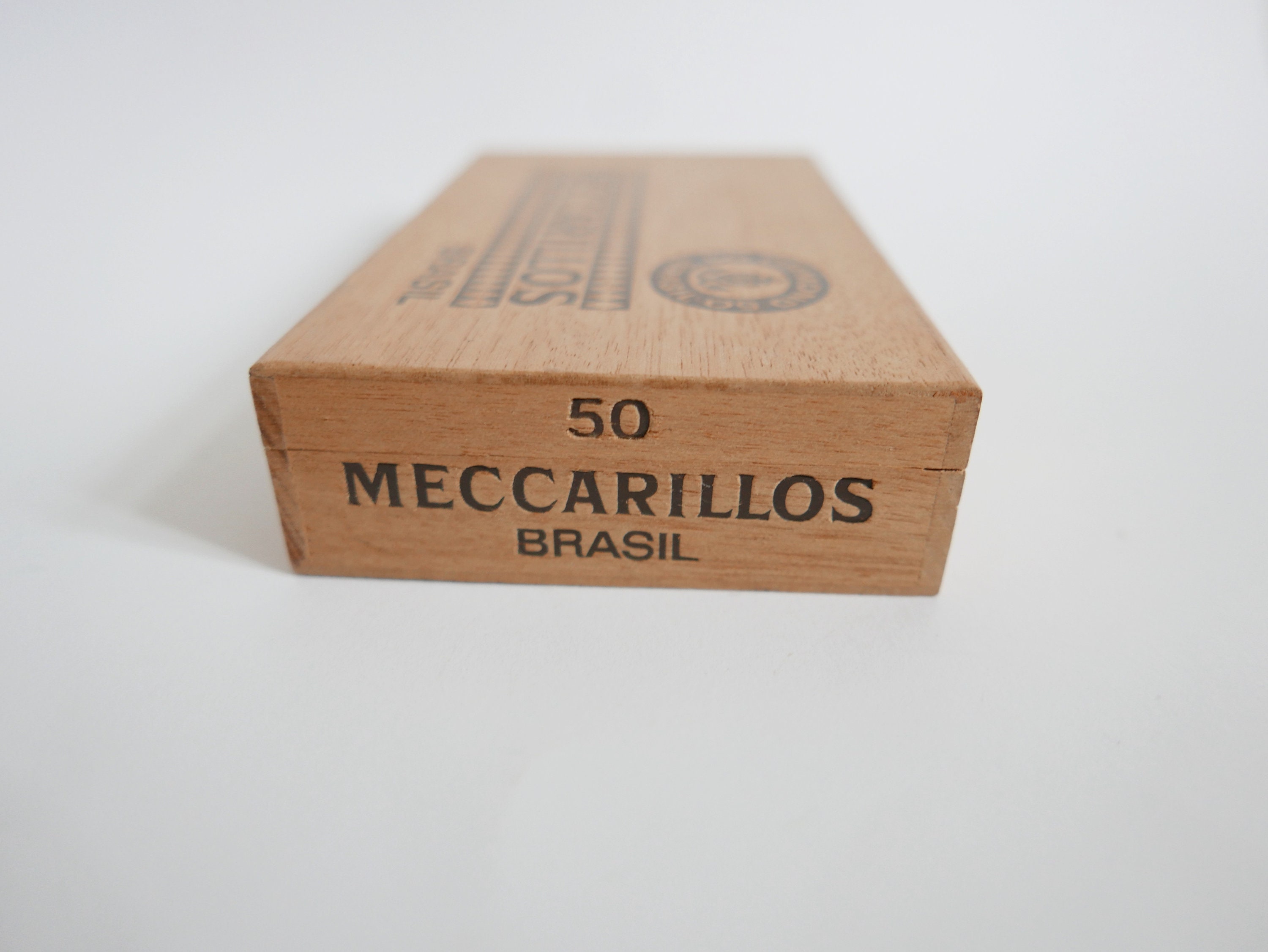 Vintage Cigarillo Box Meccarillos,brasil, Wooden Decoration Box ...