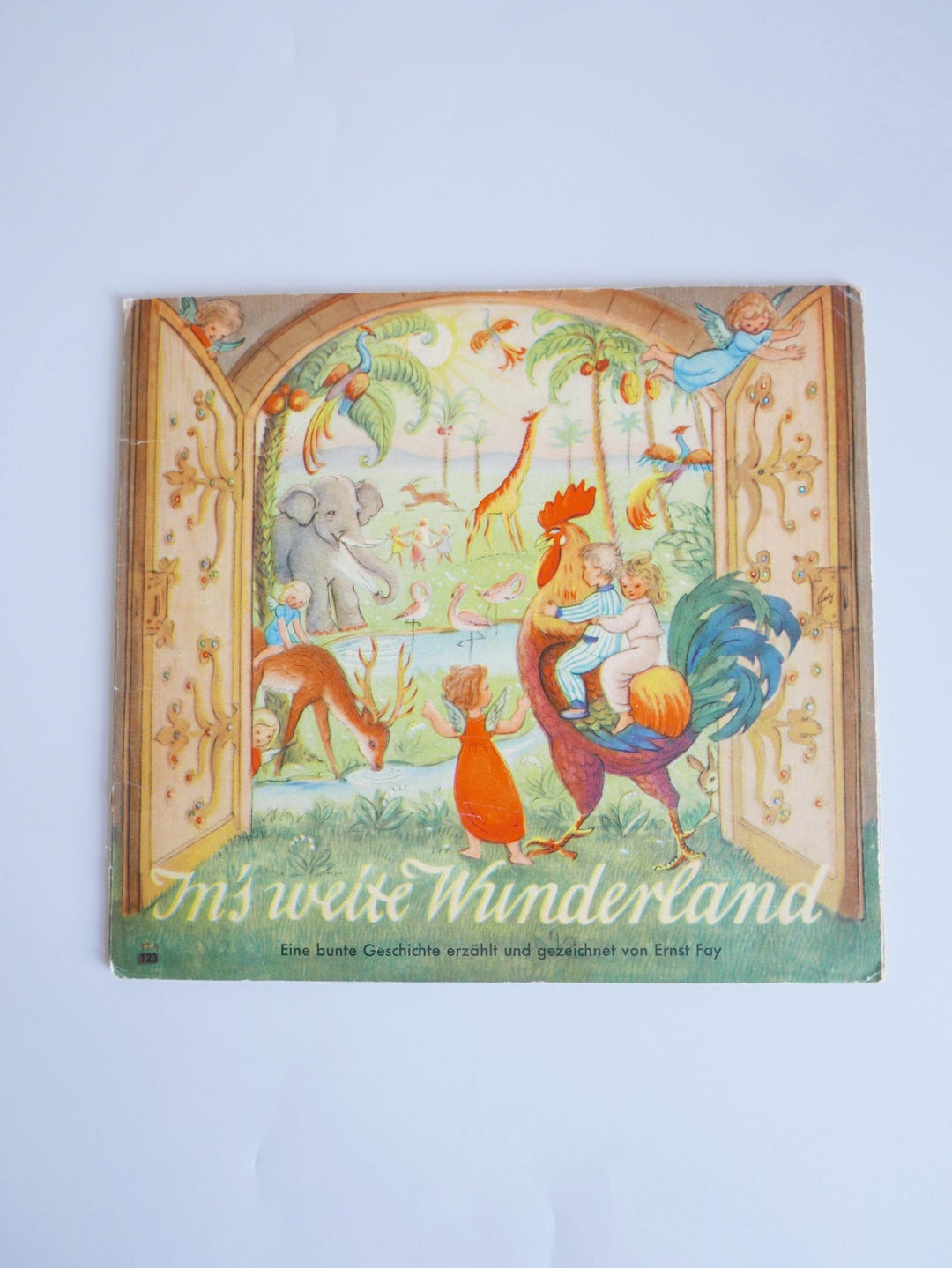 German Vintage Children Book 50s, Ins Weite Wunderland, Colorful ...