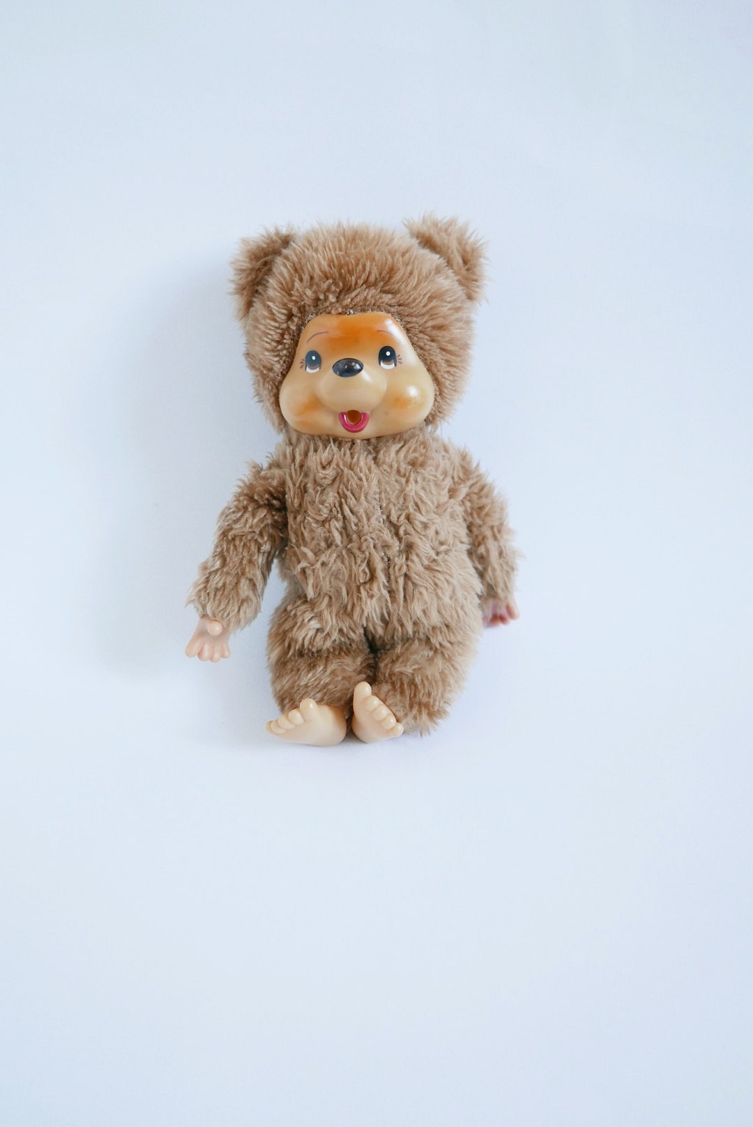 Vintage Stuffed Animal Figure Retro Monkey Monchichi - Etsy