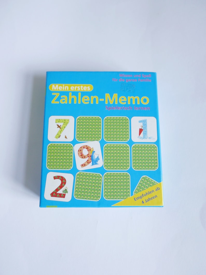 Vintage German Numbers Game: Zahlen-memo Learning Toy - Etsy