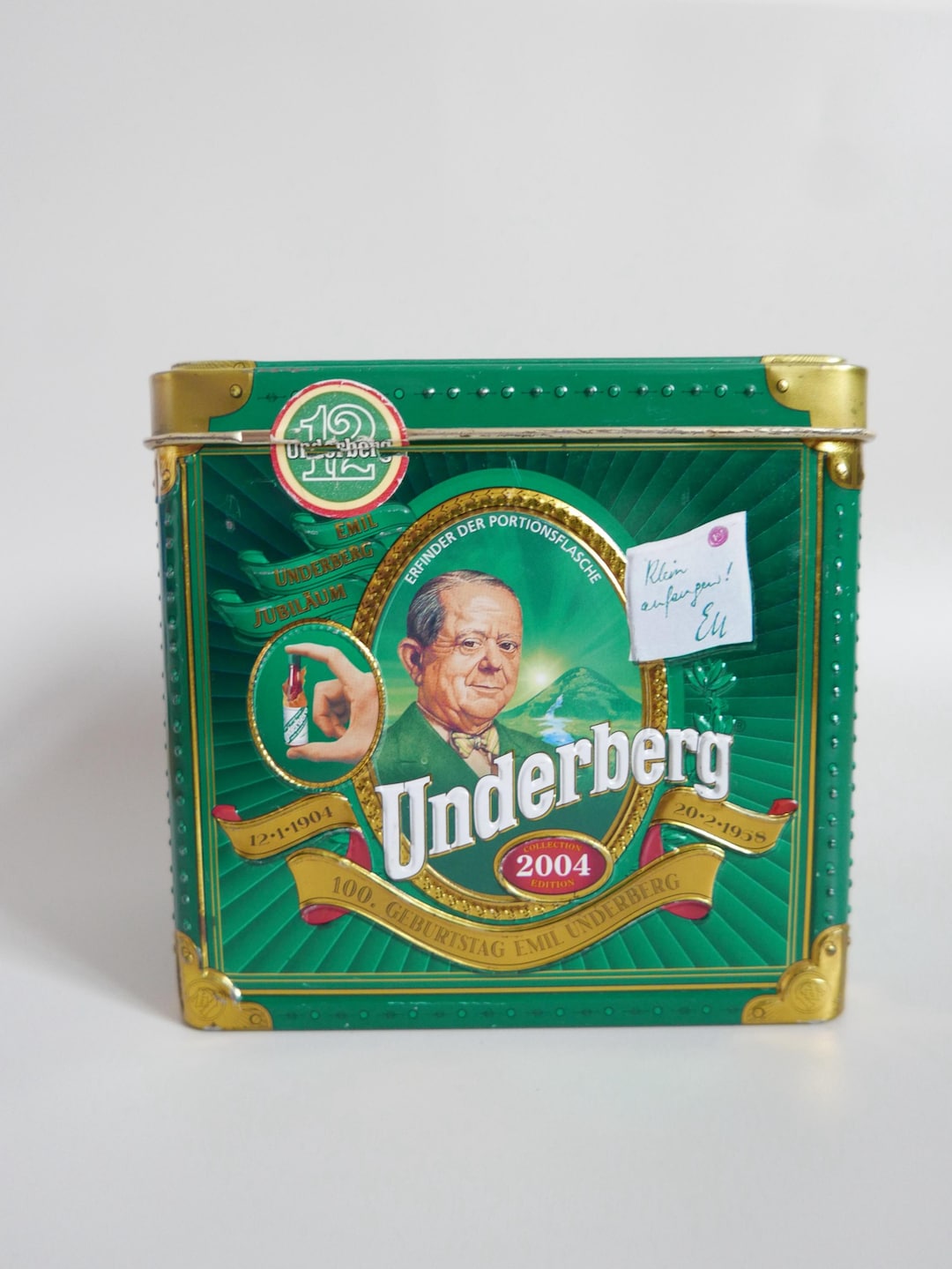 Retro Tin Underberg Schnapps, Emil Underberg, Collection Box Edition ...