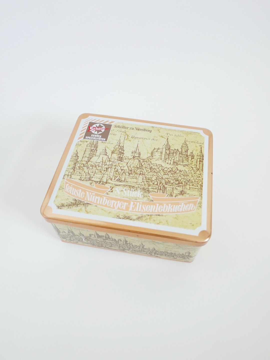 German Vintage Tin, Schöller Nürnberger Lebkuchen Gingerbread Tin, West ...