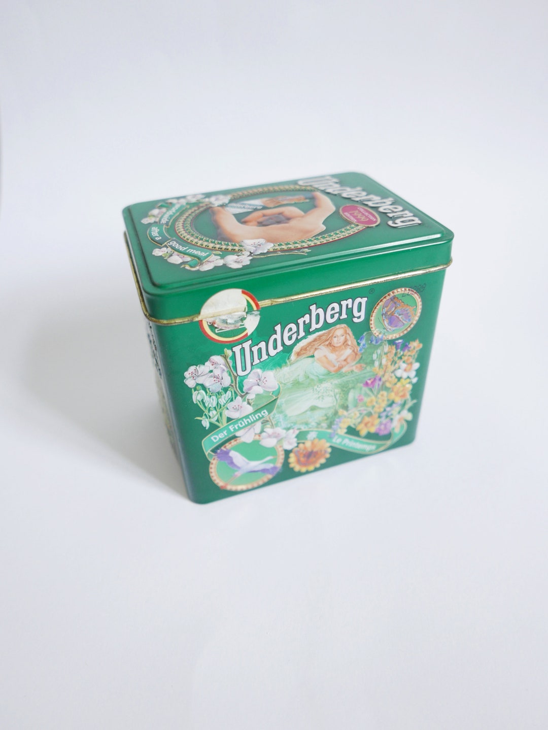 Vintage Tin Underberg Schnapps Der Frühling the Spring Le - Etsy