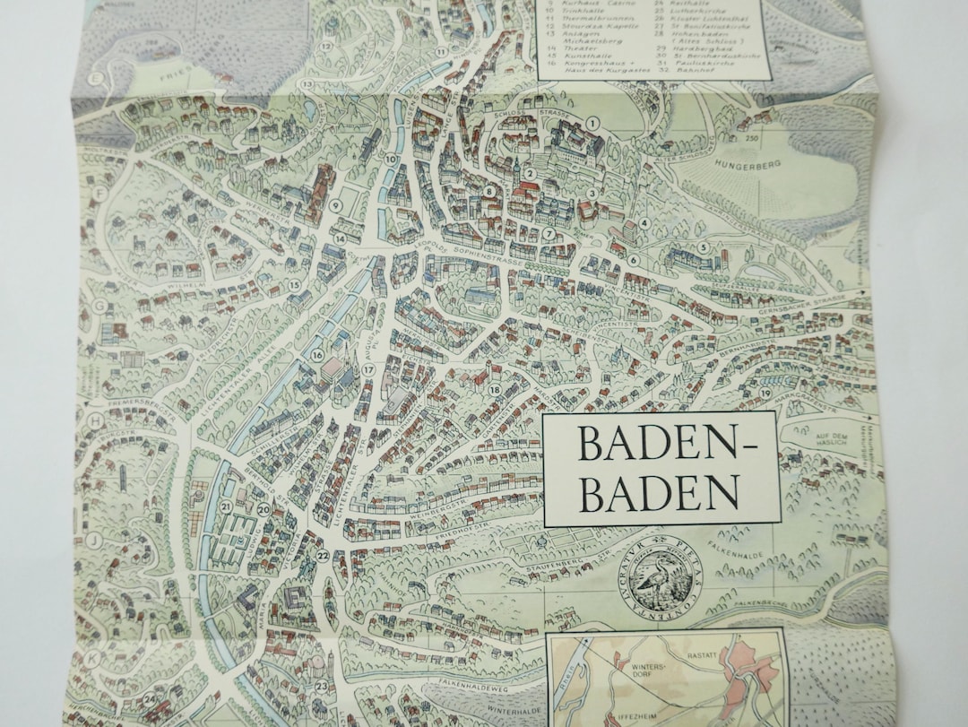 Verwunderlich Baden Baden Karte Bild