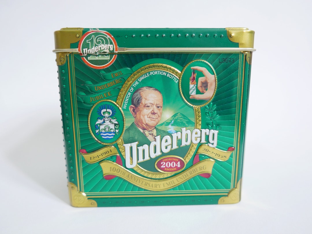 Retro Tin Underberg Schnapps Emil Underberg Collection Box - Etsy
