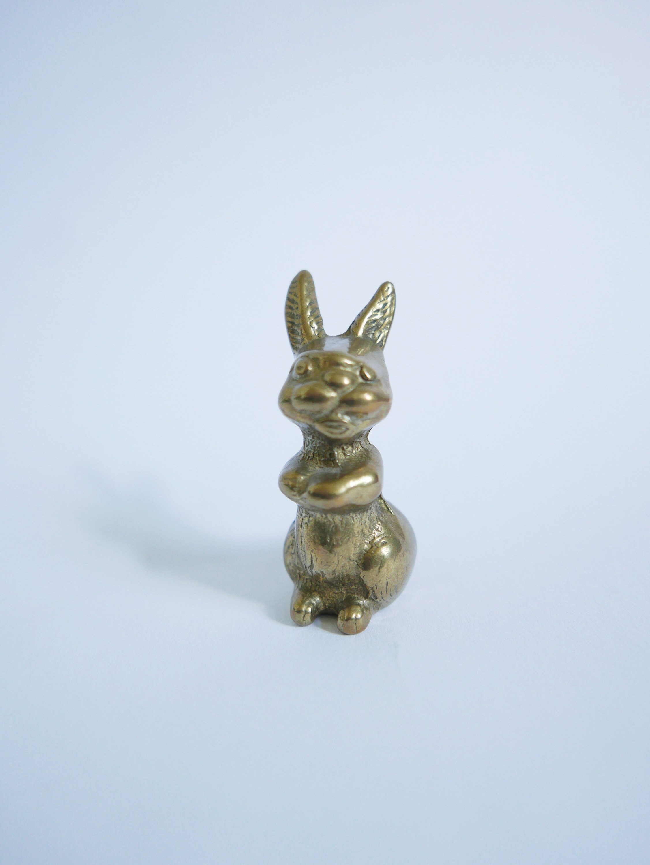 Vintage Brass Bunny, Small Retro Rabbit Figurine, SHIPPING FROM GERMANY ...