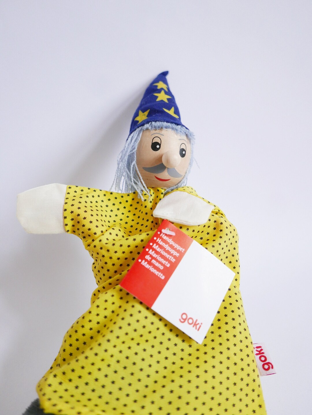 Vintage Theater Figure Magician, Goki, German Vintage Hand Puppet ...