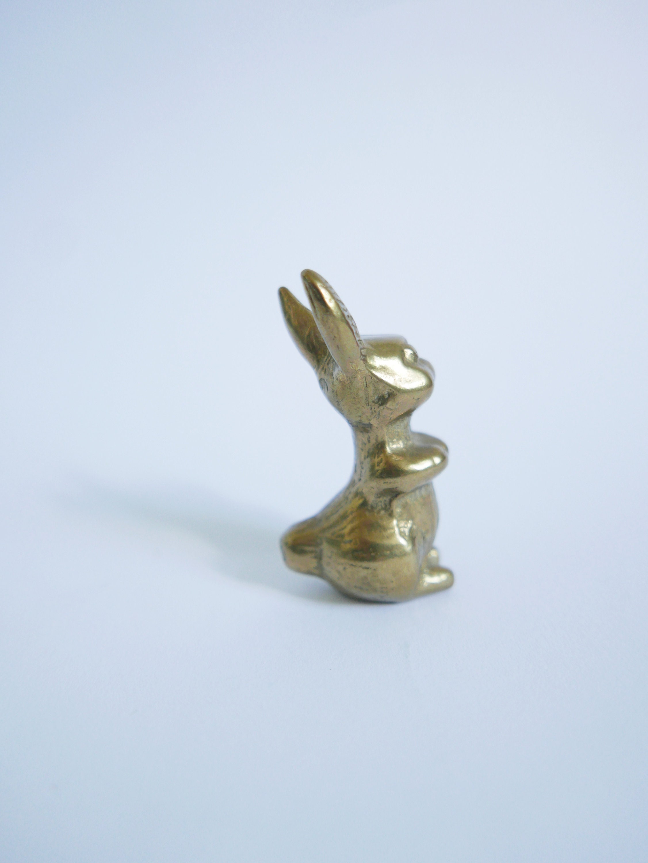 Vintage Brass Bunny, Small Retro Rabbit Figurine, SHIPPING FROM GERMANY ...