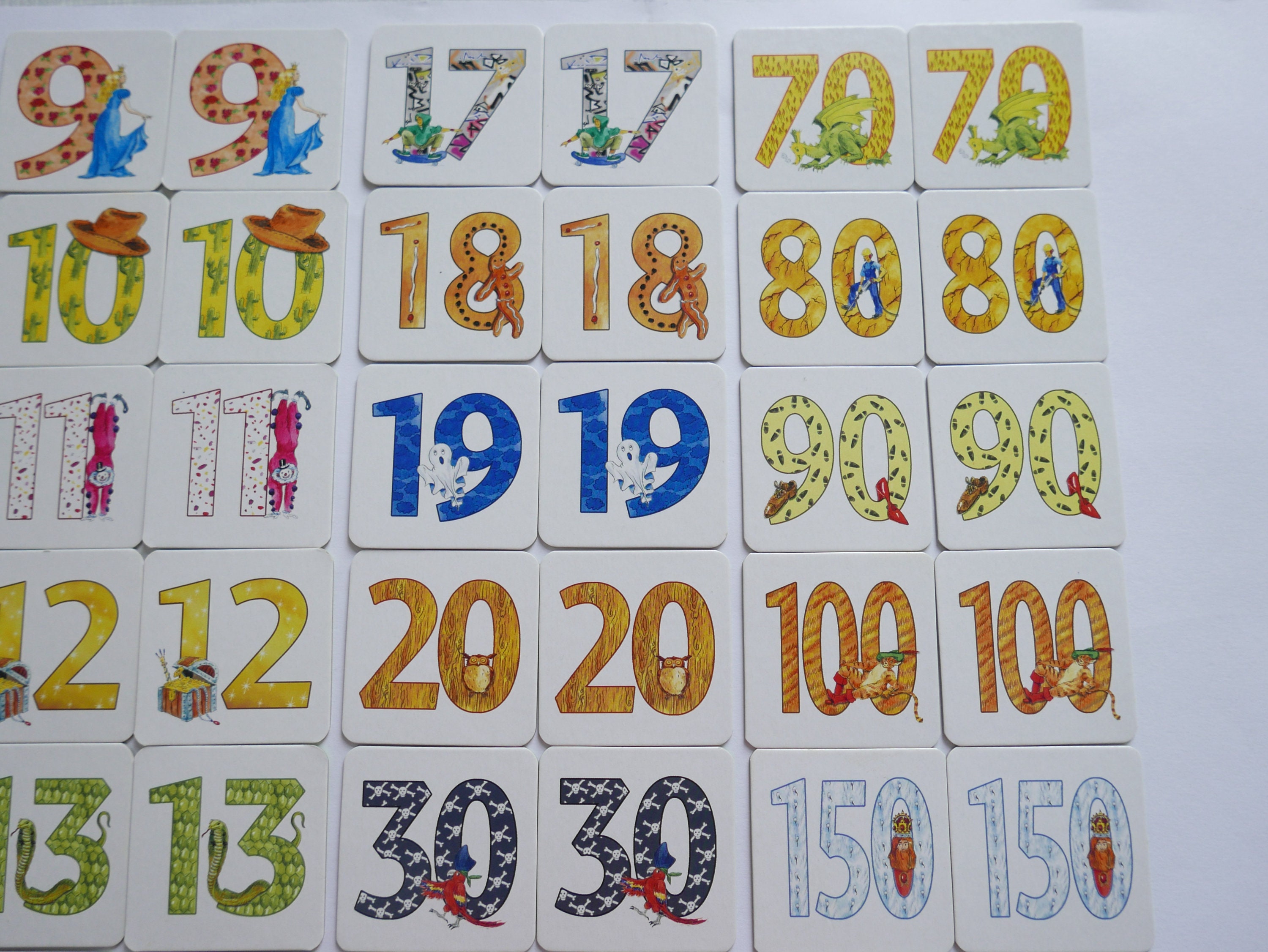 Vintage Learning Numbers Game From Germany, Mein Erstes Zahlen Memo ...