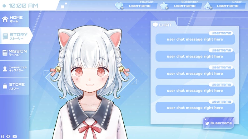 Gacha Game Vtuber Overlay - Etsy