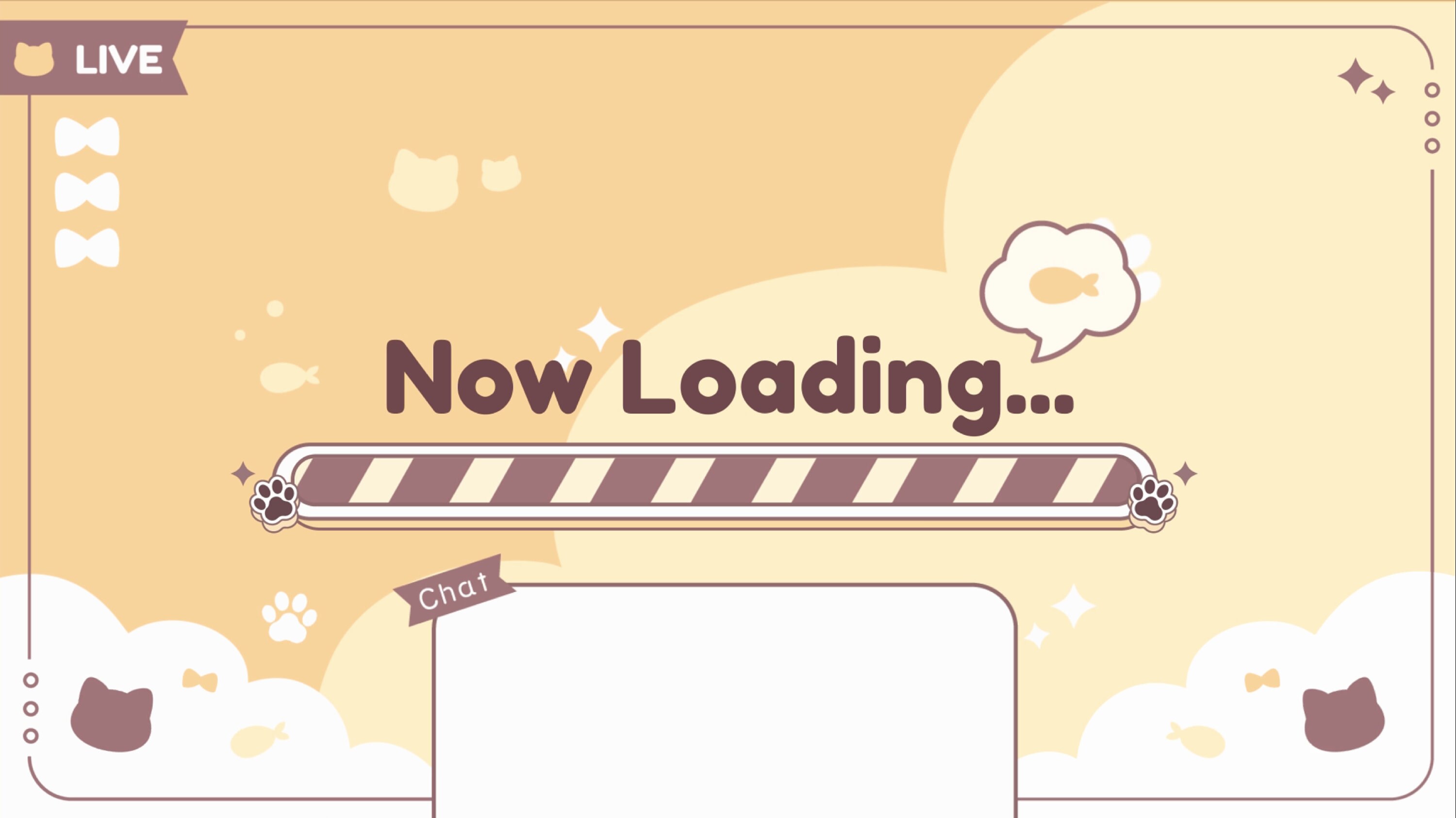 Vtuber Kawaii Cat Animated Overlay Set - Etsy