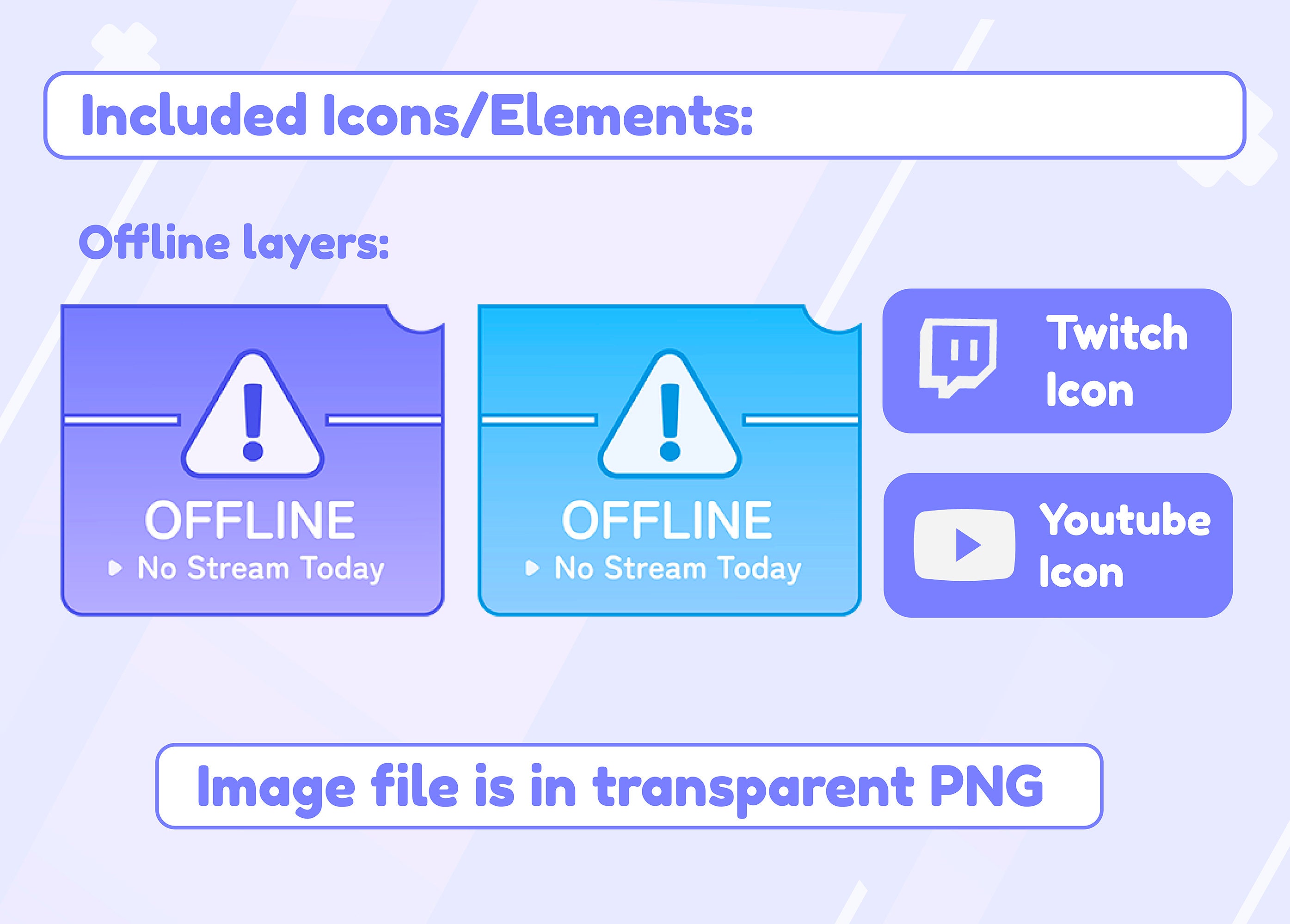 New Folder - Stream Schedule Template (6 Colors) - Etsy