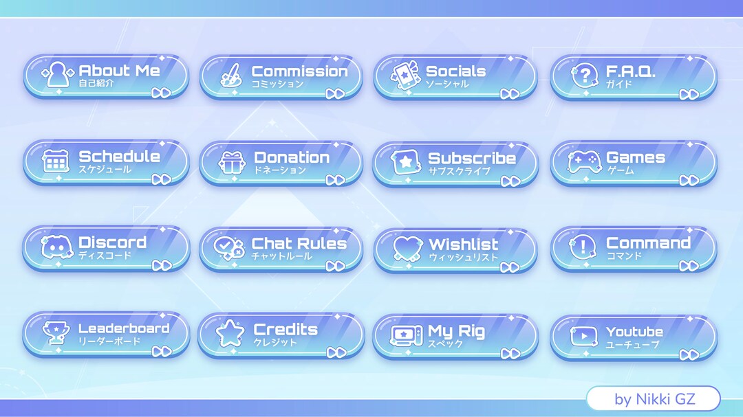 Game Menu Twitch Panel Set - Etsy