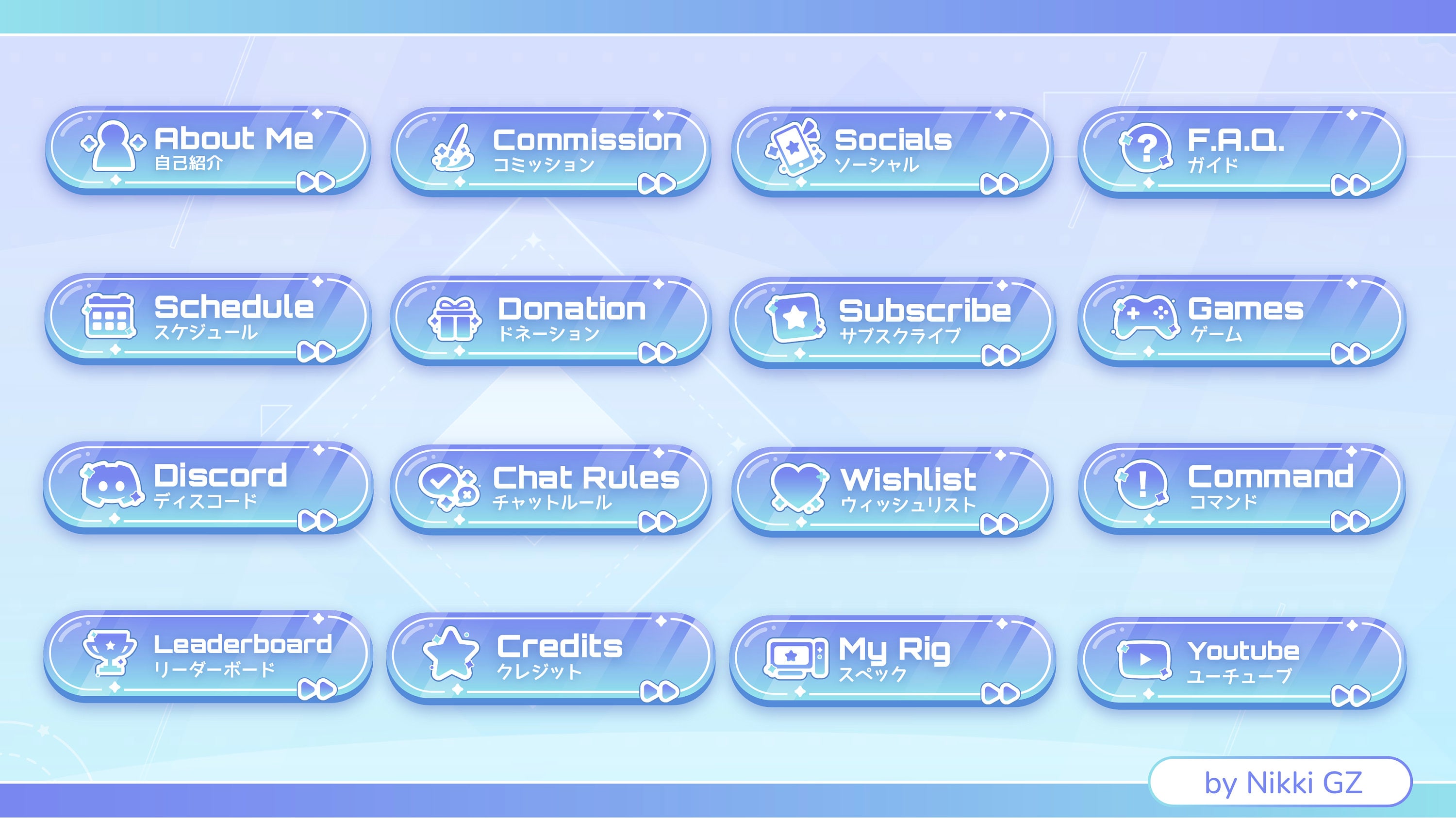 Game Menu Twitch Panel Set - Etsy