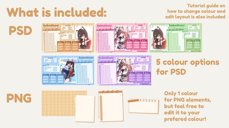 Customisable Subathon Template [PSD] - Etsy