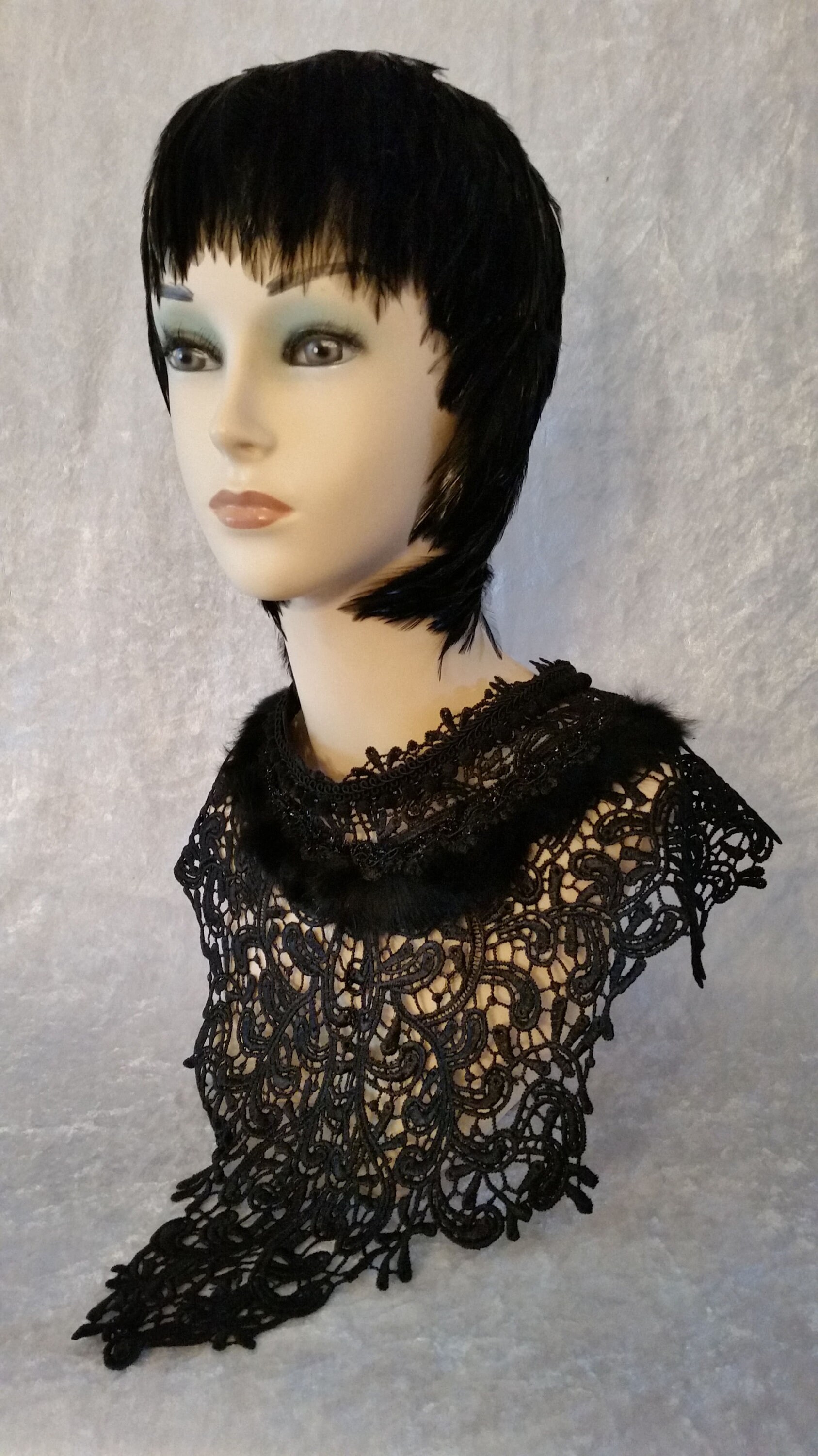 Collar de encaje gótico 12, Bordes, Collar de encaje victoriano, Collar ...