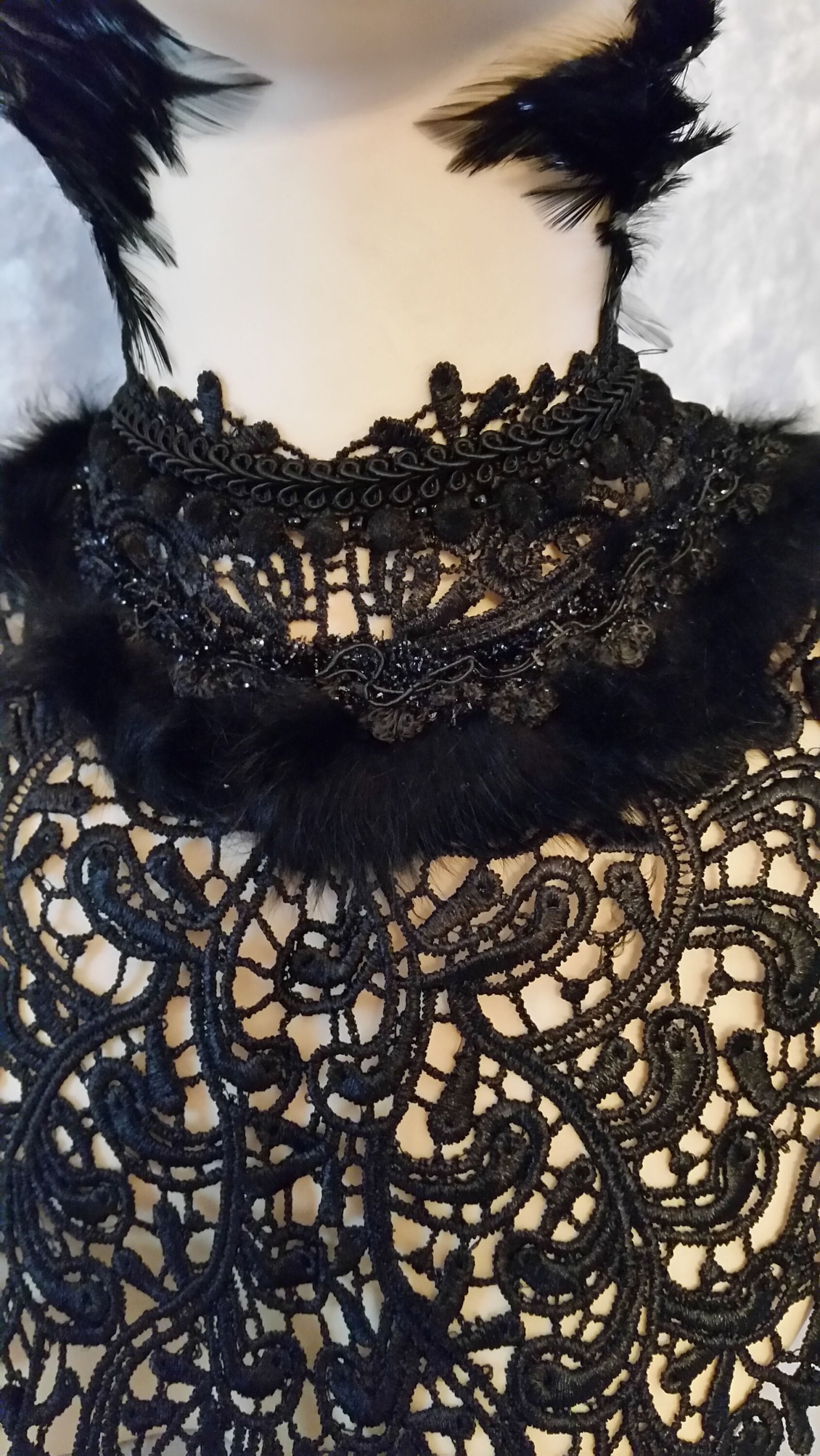 Collar de encaje gótico 12, Bordes, Collar de encaje victoriano, Collar ...