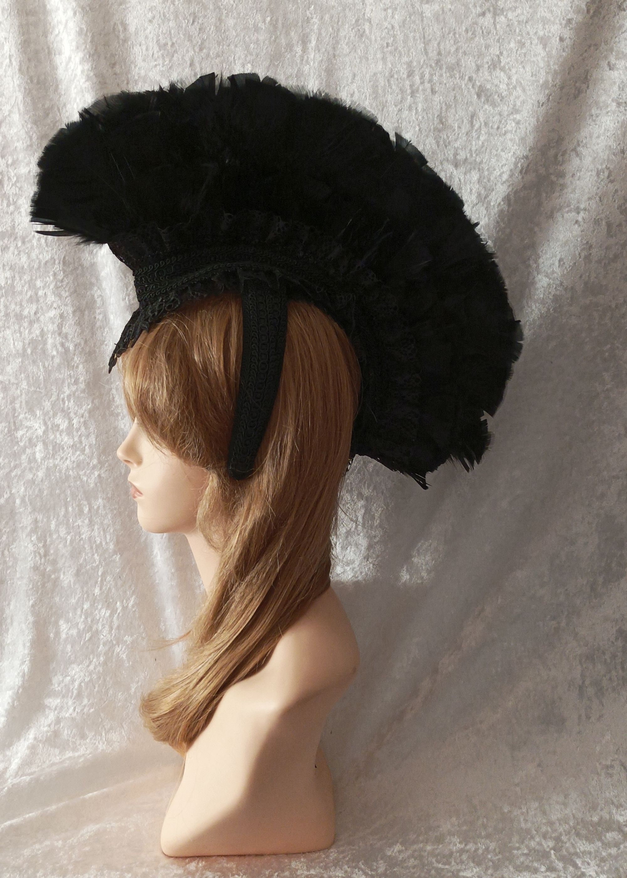 Black Feather Mohawk Gothic Feather Irokese - Etsy