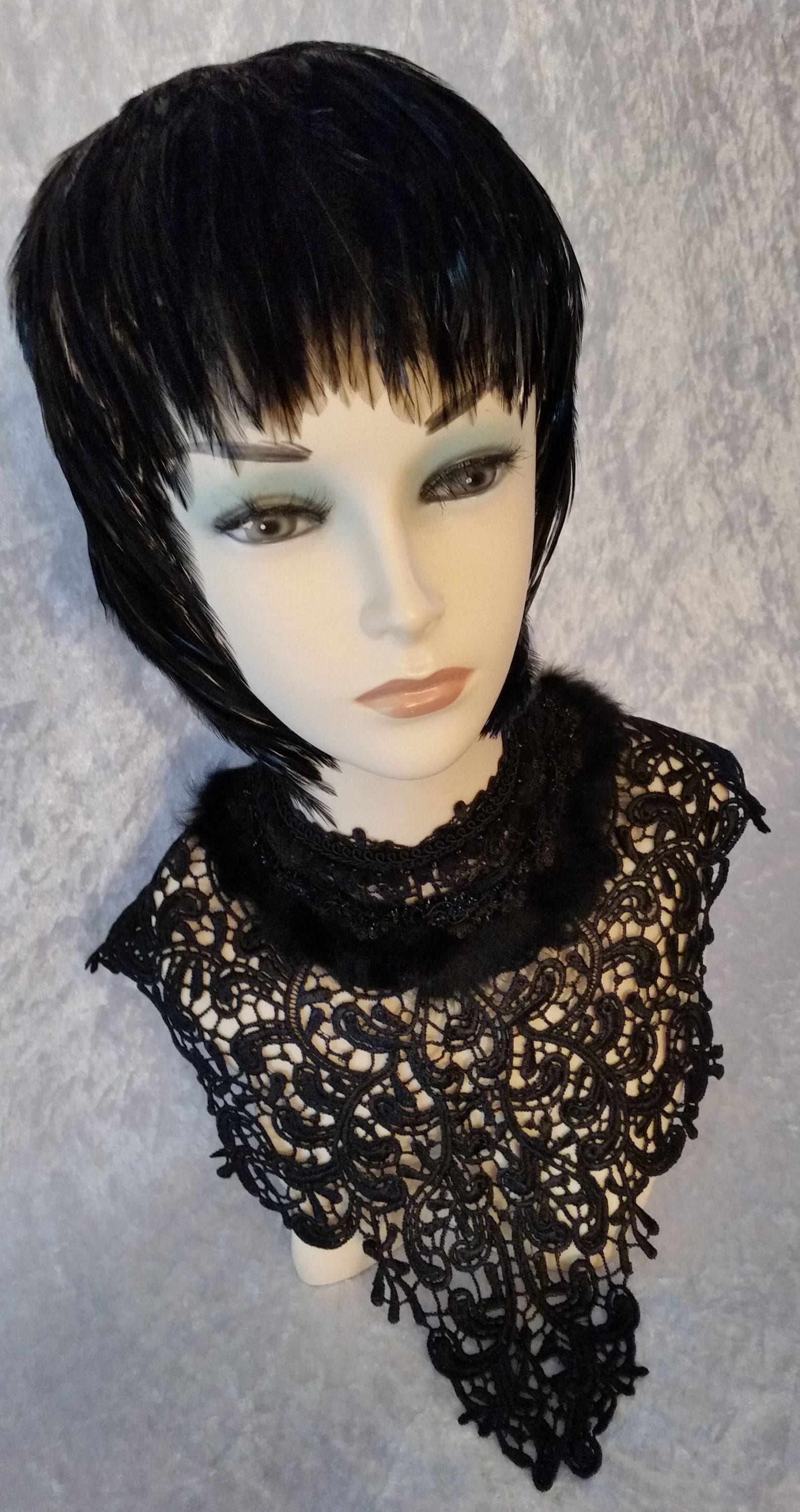 Collar de encaje gótico 12, Bordes, Collar de encaje victoriano, Collar ...