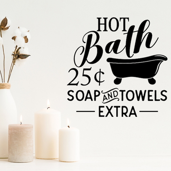 Bathroom Wall Decals - Etsy