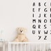 Alphabet Alphabet Decal Alphabet Letters Wall Decal | Etsy