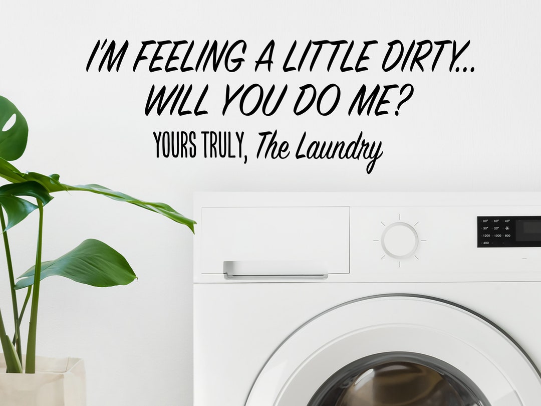 I'm Feeling Dirty Will You Do Me Yours Truly the Laundry - Etsy