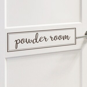 Powder Room Powder Room Decal Wall Decal Vinyl Decal - Etsy