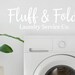 Fluff & Fold Laundry Service Co. Wall Decal Vinyl Decal Laundry Room Decal Laundry Room Sign ...