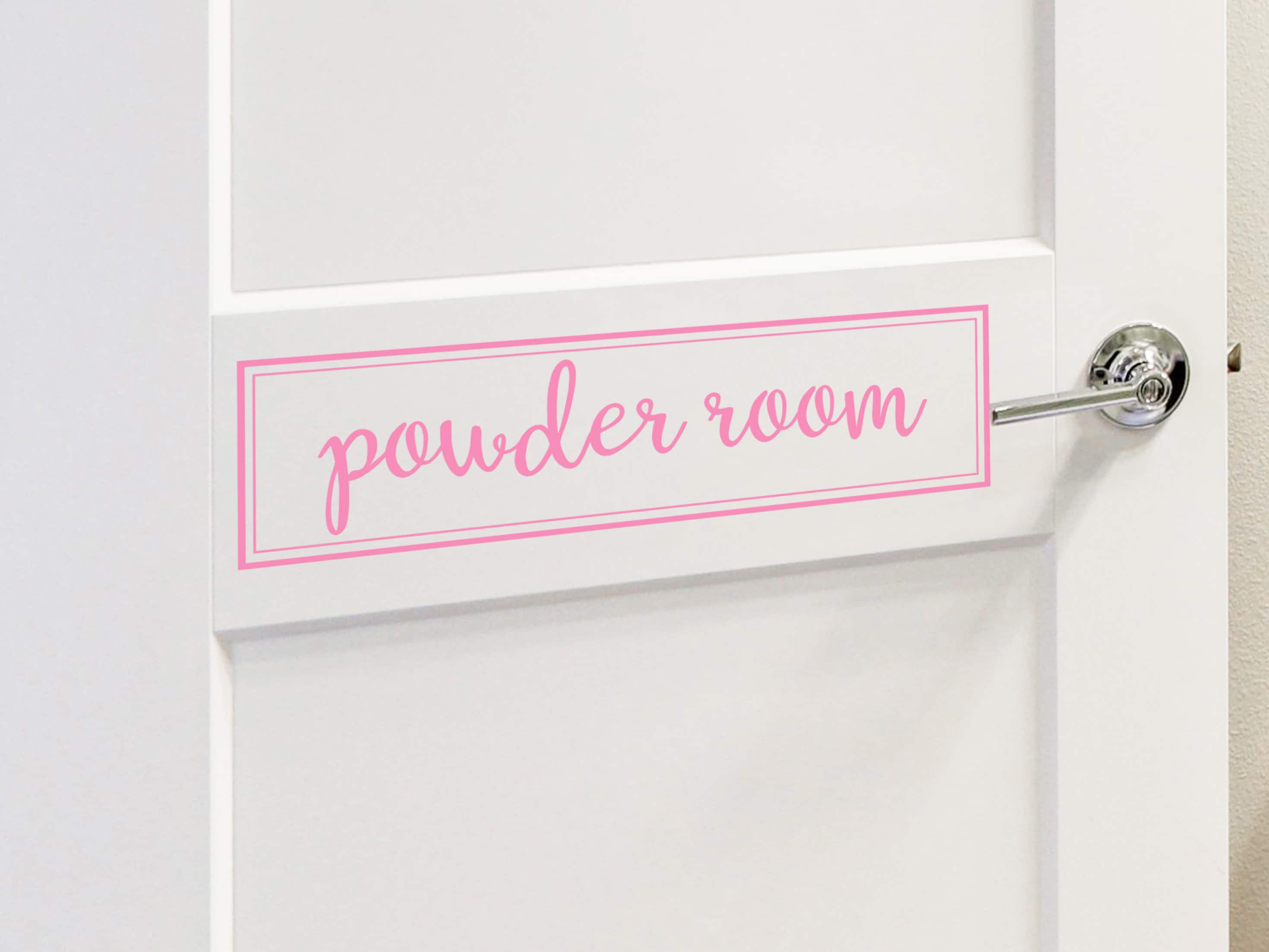 Powder Room Powder Room Decal Wall Decal Vinyl Decal | Etsy