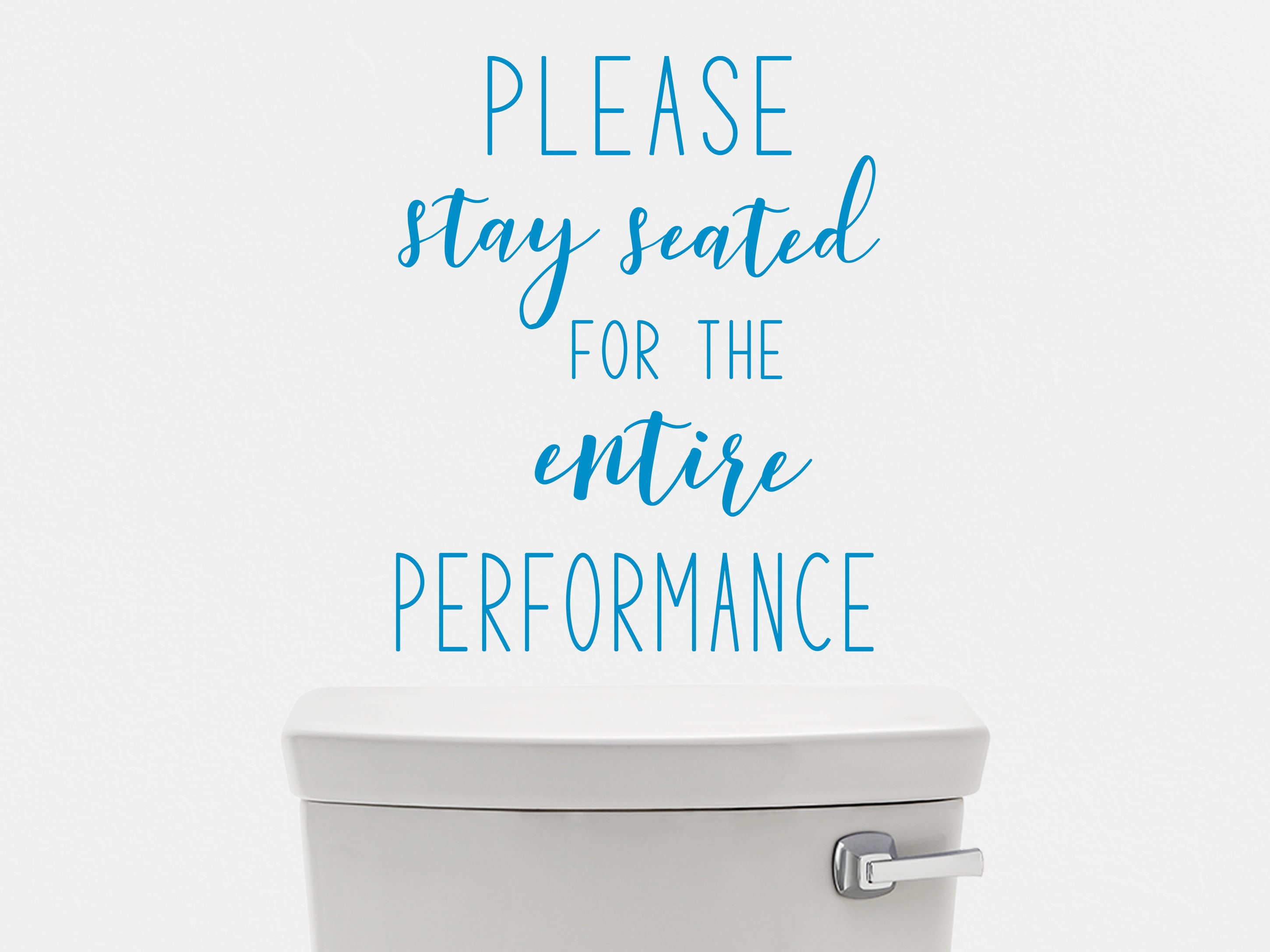 Please Stay Seated for the Entire Performance Wall Decal - Etsy