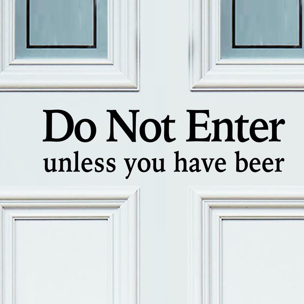 Do Not Enter Decal - Etsy