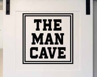 Man Cave Wall Decal - Etsy