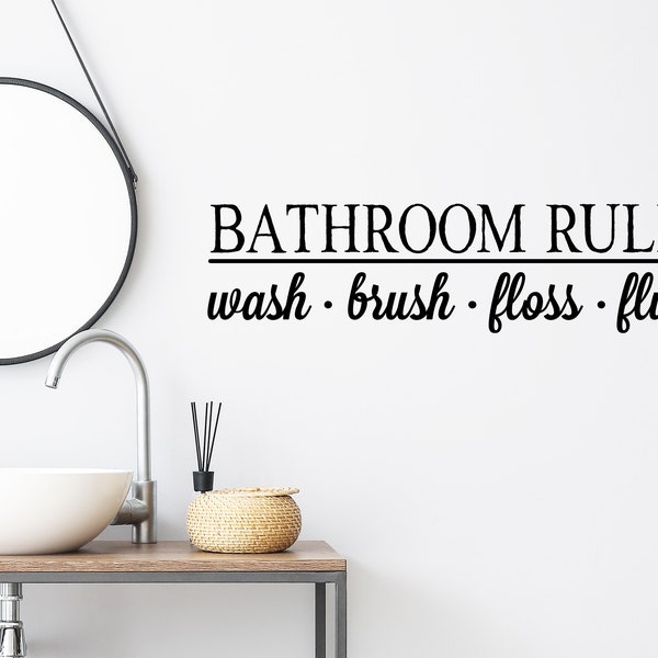 Bathroom Sticker - Etsy