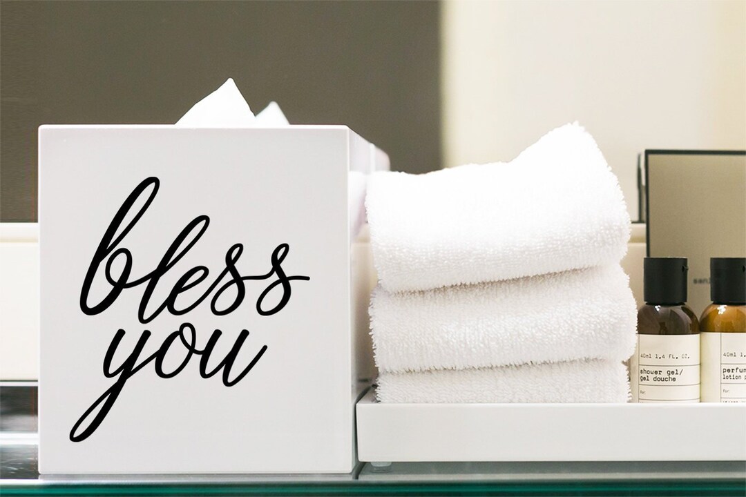 Bless You Bless You Decal Bless You Sticker Tissue Box Cover Bless You ...
