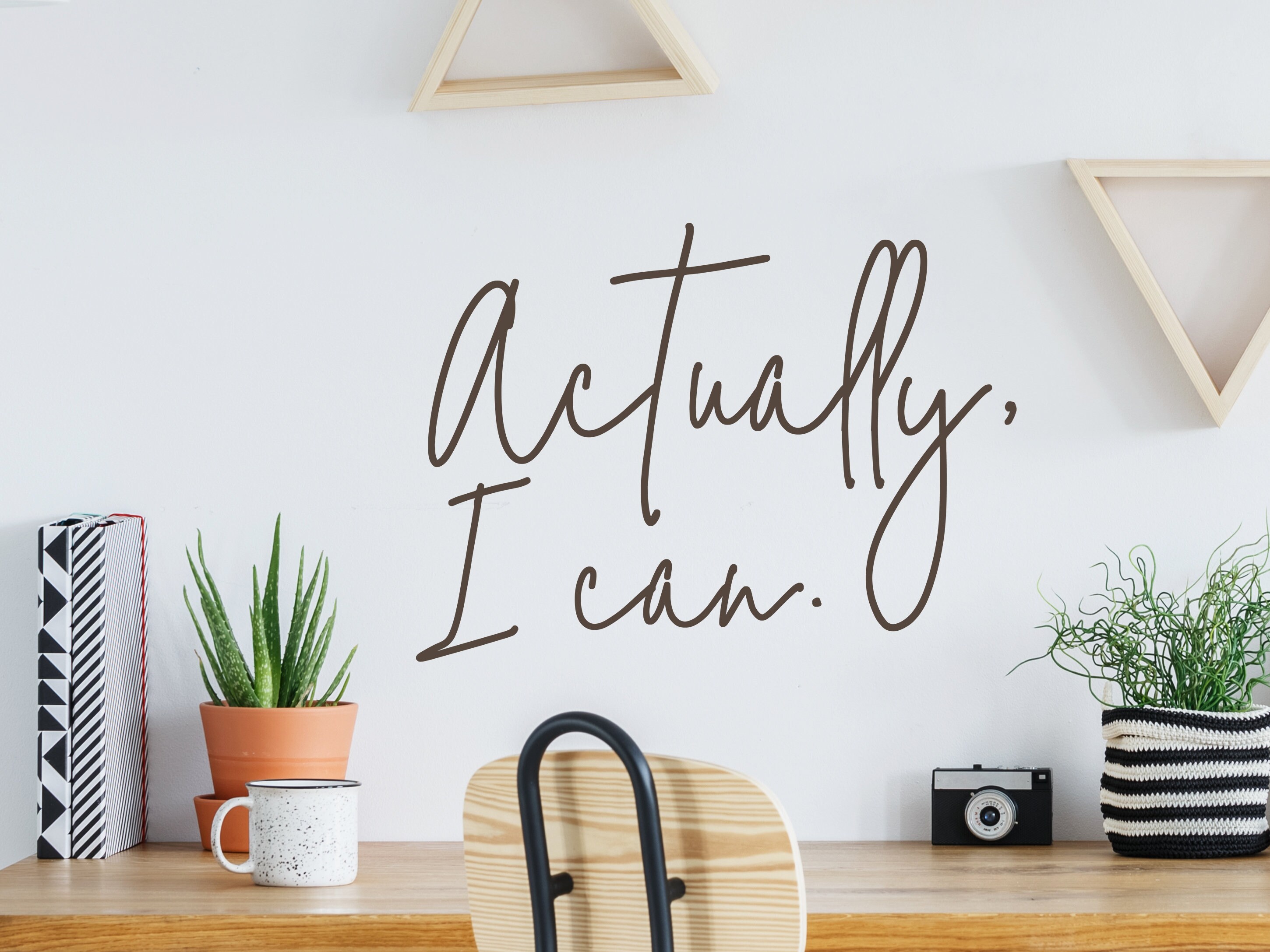Actually I Can Wall Decal Vinyl Decal Office Wall Decal - Etsy
