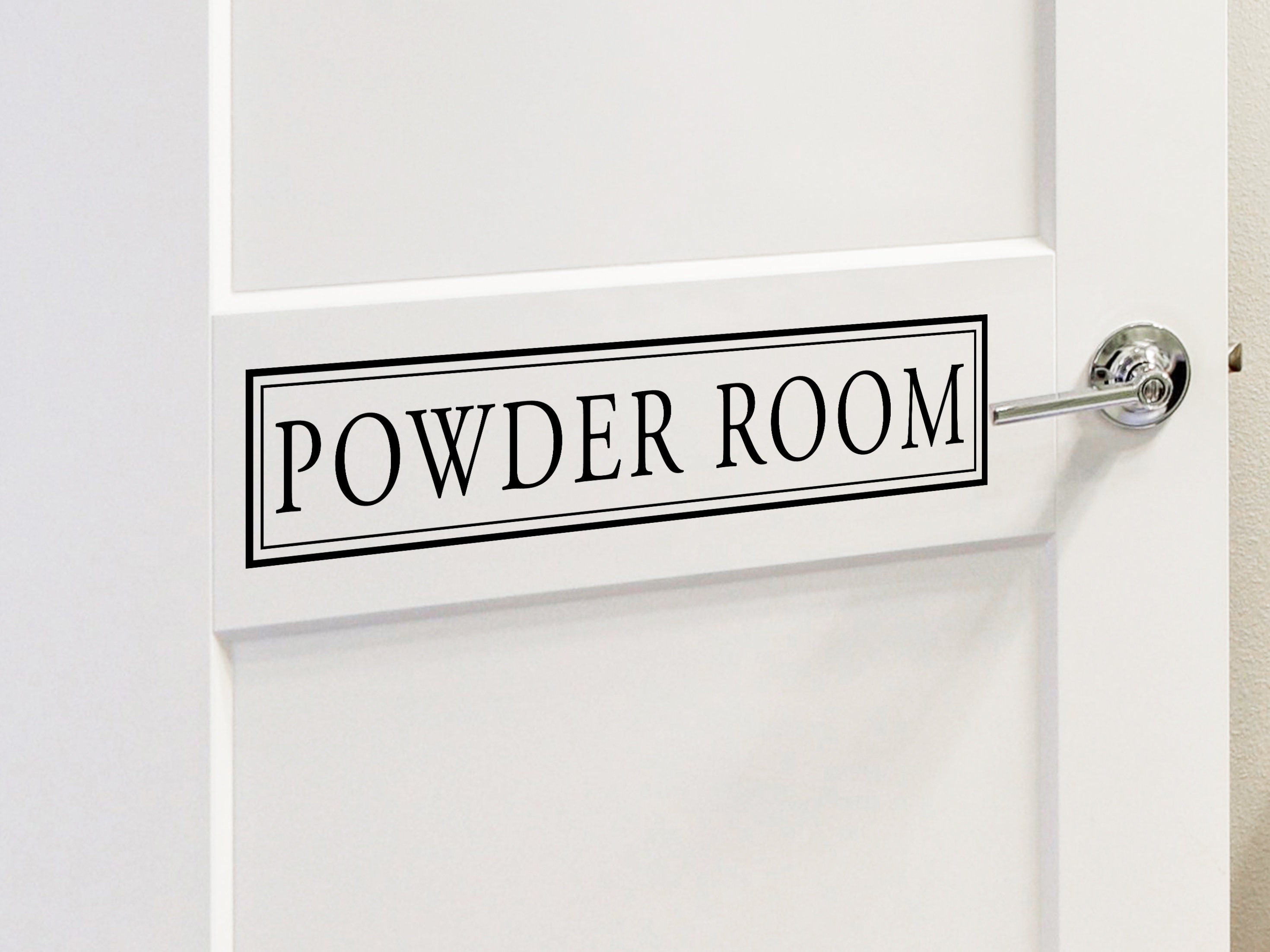 Powder Room Powder Room Decal Wall Decal Vinyl Decal - Etsy