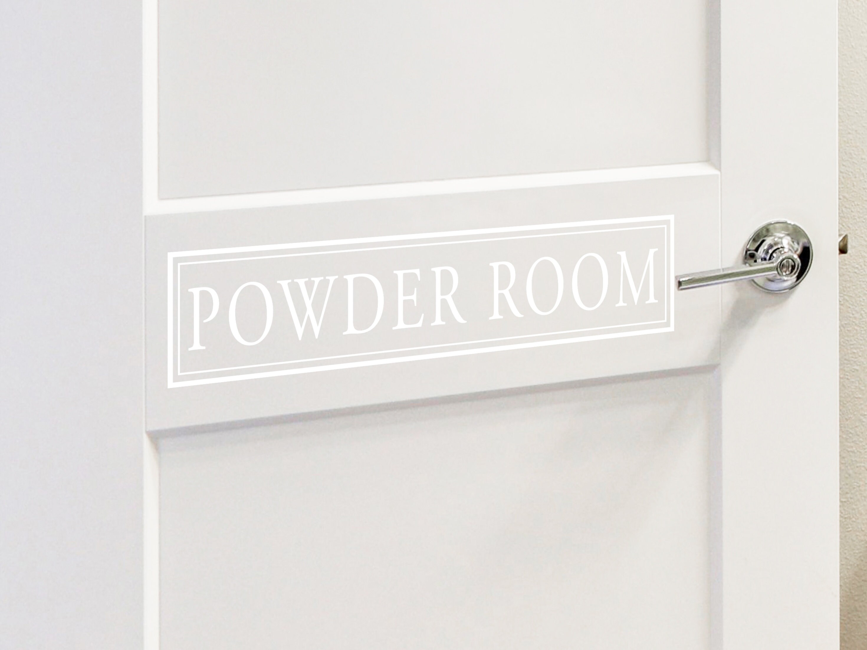 Powder Room Powder Room Decal Wall Decal Vinyl Decal - Etsy
