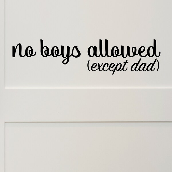 No Boys Allowed - Etsy