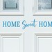 Home Sweet Home Vinyl Decal Front Door Decal Front Door - Etsy