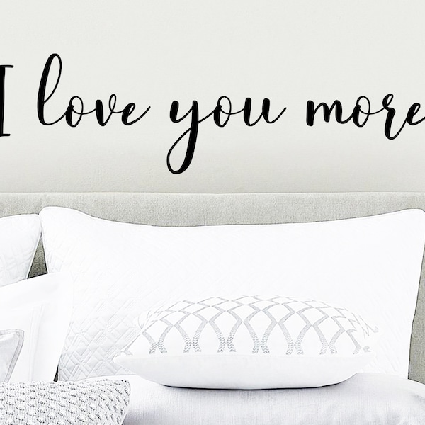 Love You More Sign - Etsy