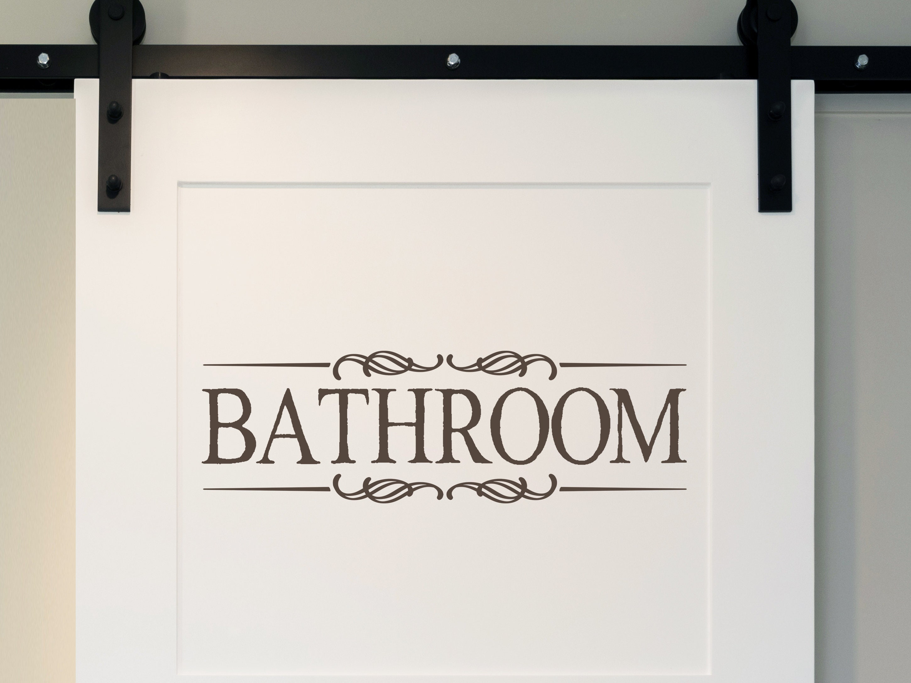 Bathroom Ribbons Wall Decal Vinyl Decal Bathroom Wall | Etsy